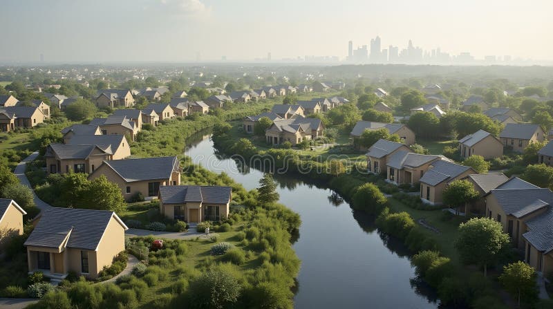 3d-printed Houses Made from Ocean Plastic Waste, Ai Generated Image ...