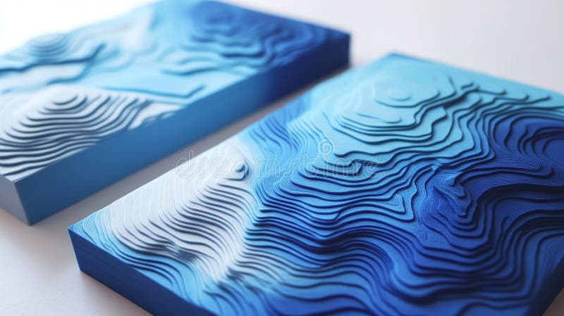 3D Printed Layer Patterns Creating Topographic Effects Rendered in ...