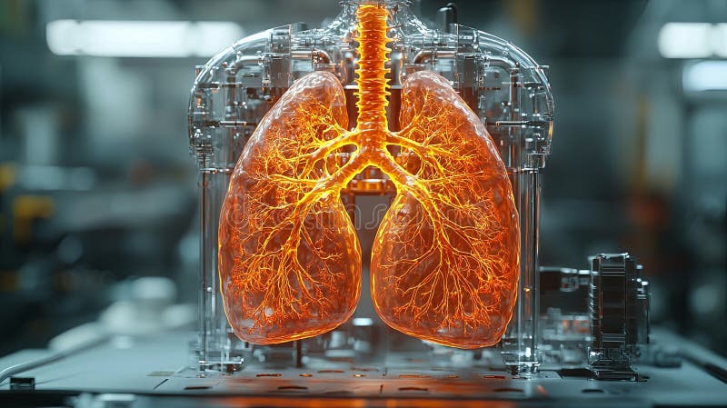 3D Printed Lungs with Detailed Intricate Structure Inside Advanced ...