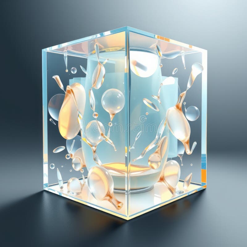 Architecture Cube Square Chatgpt Illustration of an Artificial Glass ...