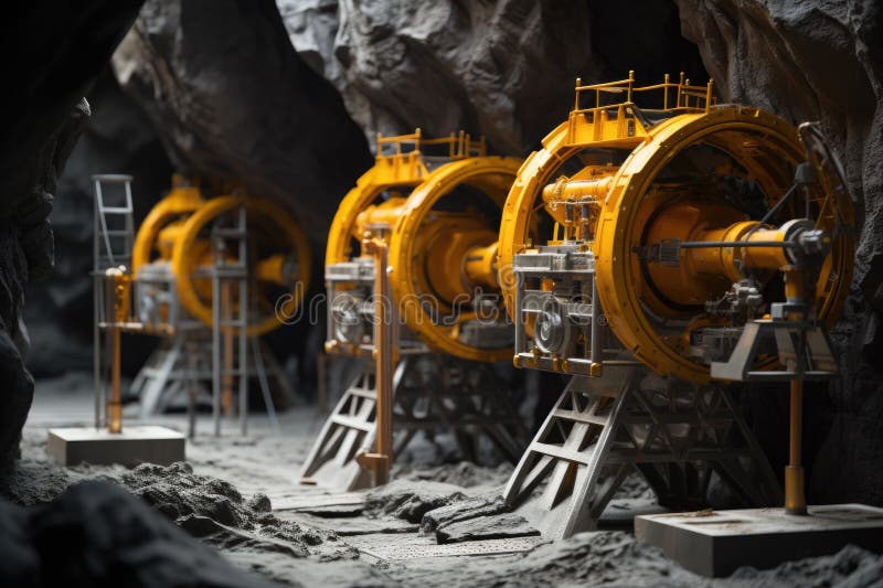 3d Printed Mining Equipment in Zero Gravity Stock Photo - Image of ...
