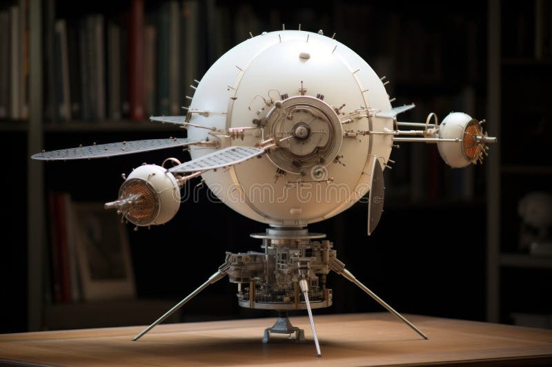 3d Printed Model of a Futuristic Space Probe Stock Illustration ...
