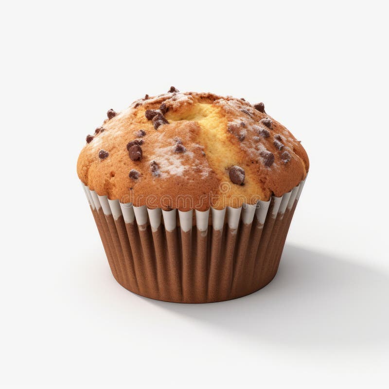 Ultra Realistic 8k Hd Muffin with Chocolate Chips Stock Illustration ...