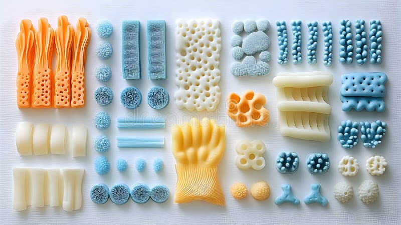 AI-Generated 3D-Printed Forms Stock Photo - Image of aided ...
