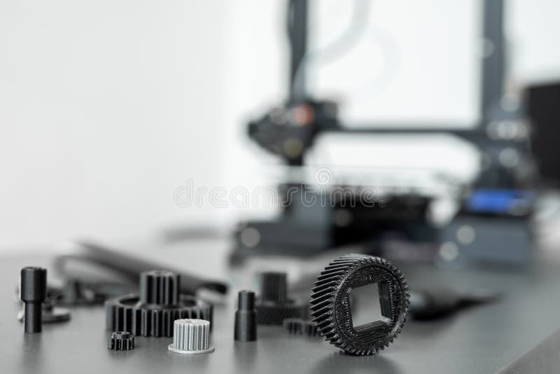 3d Printed Objects on the Table in the Laboratory. Stock Photo - Image ...
