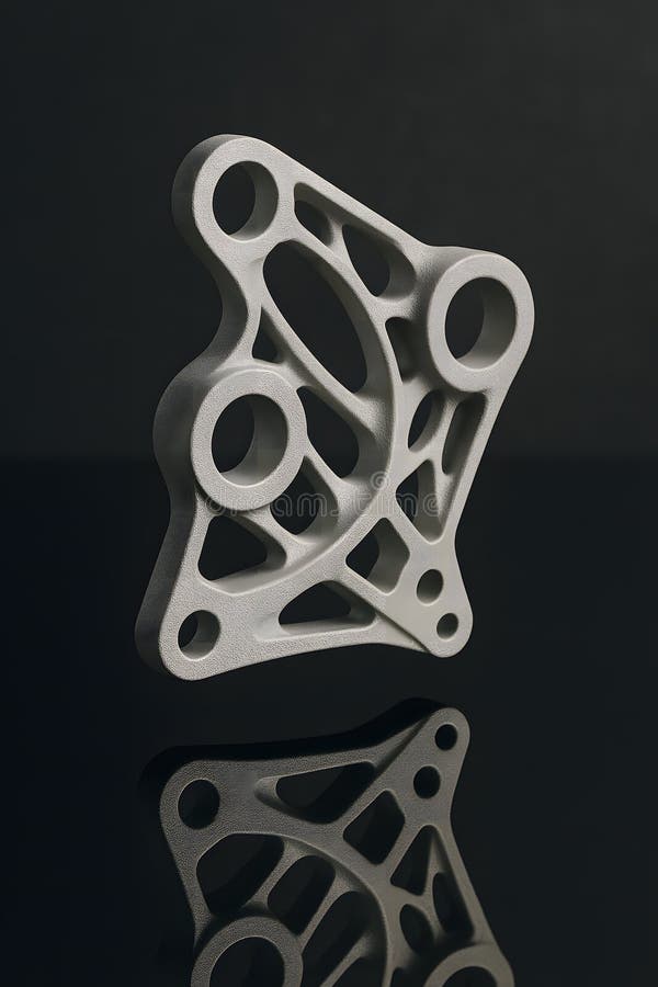 A 3D-printed Part, Likely Made of Metal or Plastic, Features an ...
