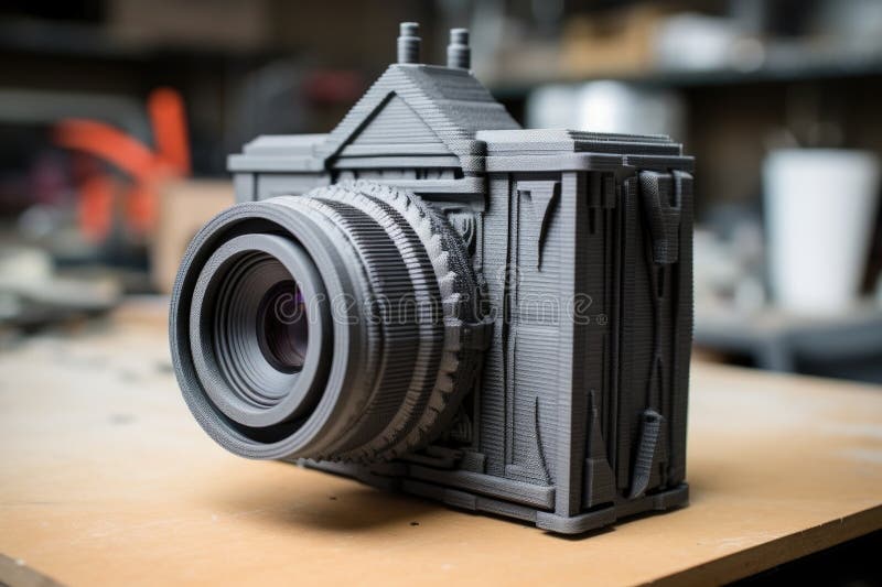 3d Printed Pinhole Camera Model Stock Illustration - Illustration of ...