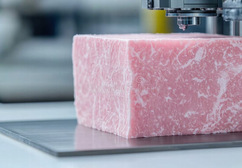 Pink Foam with Bubbles Creating a Soft and Airy Texture Stock ...