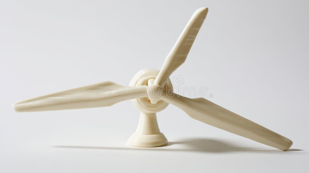 3D Printed Propeller Model stock illustration. Illustration of ceramic ...