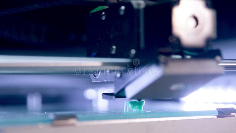 A 3D Printer Builds a Shape. Stock Footage - Video of creating, action ...