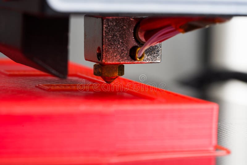 3D printer close-up stock photo. Image of future, industry - 138374630