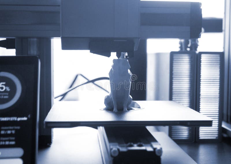 3D Printer Close-up Process Working of 3D Printer. 3D Printer Printing ...