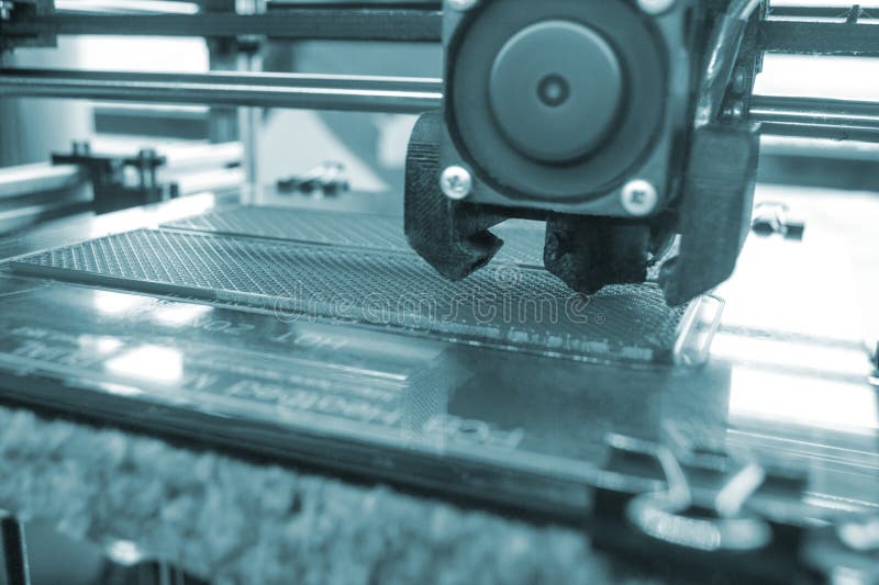 3D Printer Close Up. Working 3D Printer Close-up. Process of Printing ...