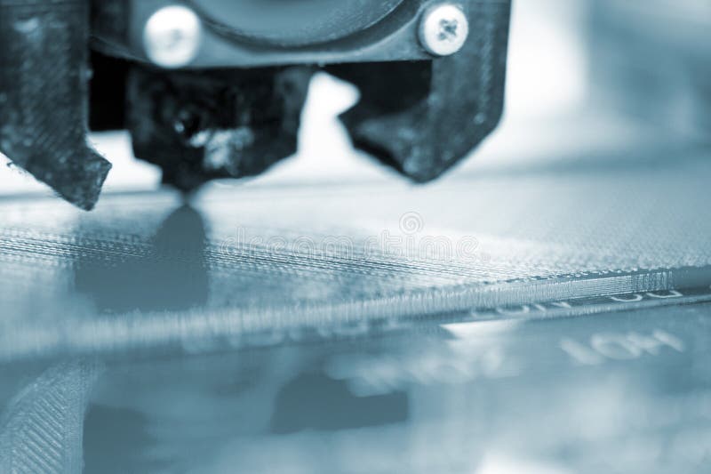 3D Printer Close Up. Working 3D Printer Close-up. Process of Printing ...
