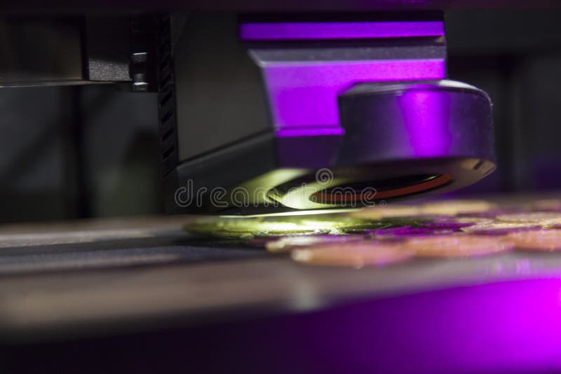 3D Printer Closeup stock photo. Image of engineering - 103751496