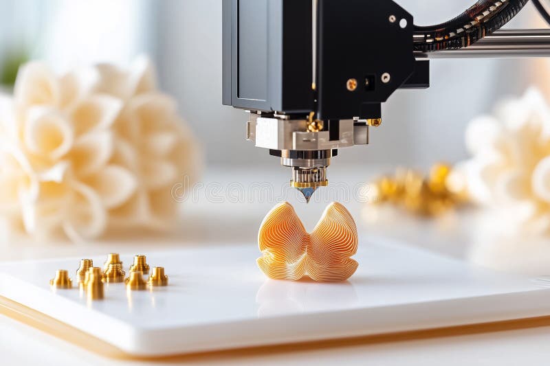 3D Printer Crafting Detailed Butterfly Model in Contemporary Setting ...