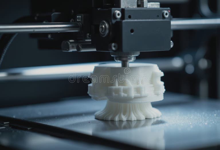 3D Printer Creating a Complex Aerospace Component Layer by Layer Stock Photo - Image of ...