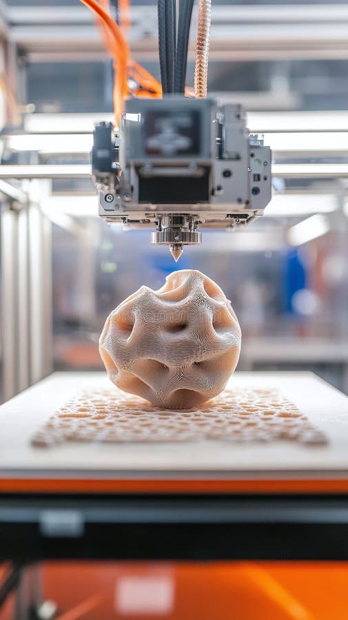 A 3d Printer Creating A Complex Model Layer By Layer In A Tech Lab 3216