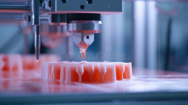 3d Printer Creating Innovative Pink Prototype with Additive ...