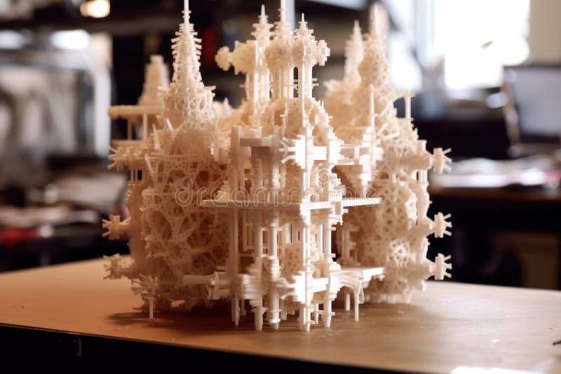4d Printer Creating Self-assembling Structures Stock Photo - Image of ...