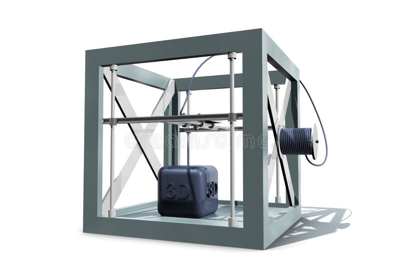 Head of Industrial 3d Printer. Stock Image - Image of automated ...