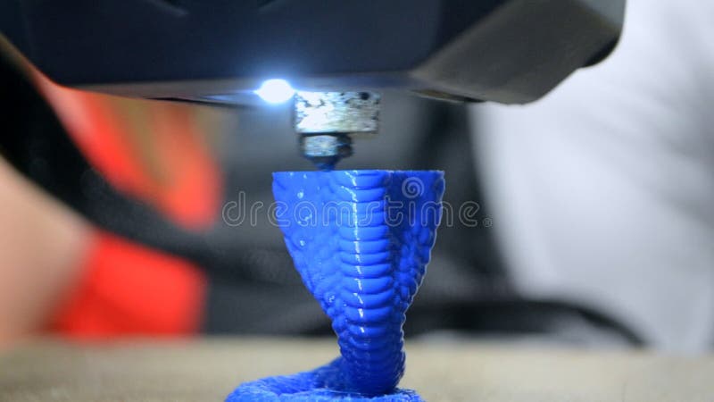 3D Printer 3D Printing 3d Printer Printing Process. 3D Printer Creating Object Stock Video ...