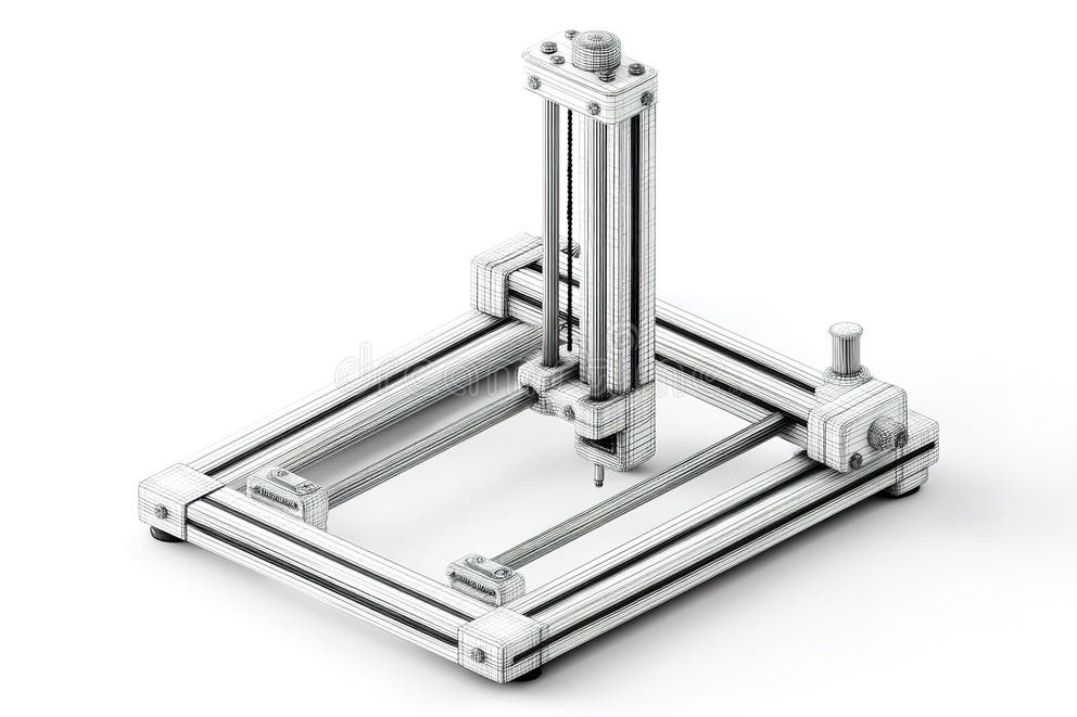 3D Printer Design with a Simple Frame and Vertical Mechanism Suitable ...