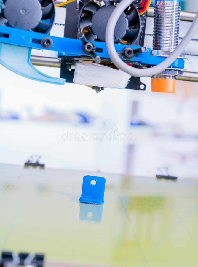 3d Printer of the Device during the Processe. Stock Image - Image of ...