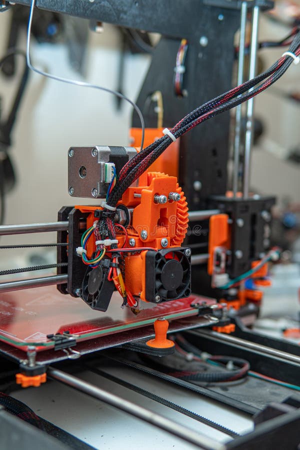 3D Printer Elements. 3D Printing Device Mechanism Stock Image - Image ...