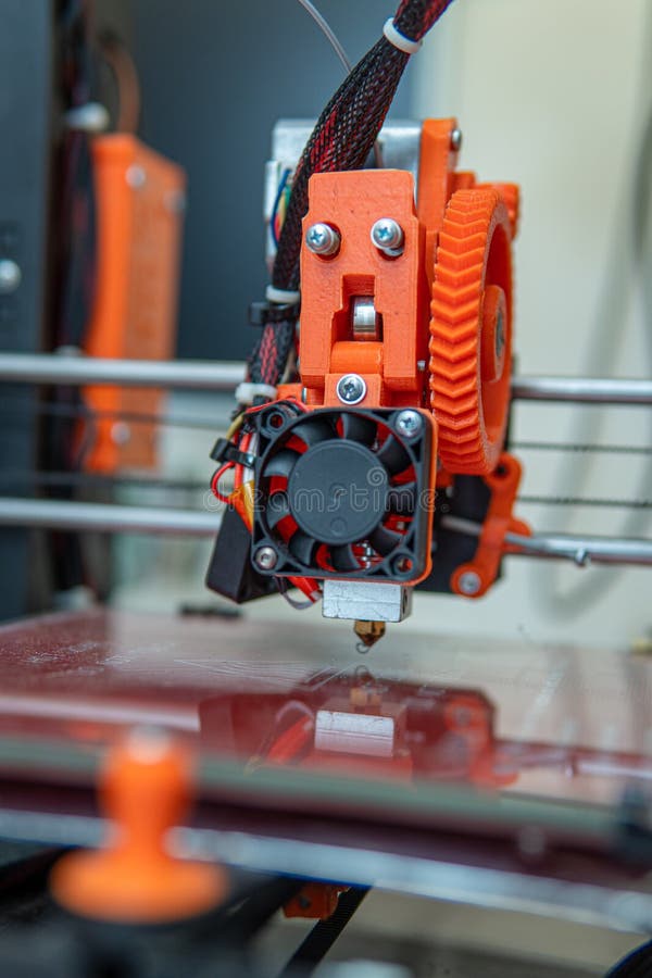 3D Printer Elements. 3D Printing Device Mechanism Stock Photo - Image ...