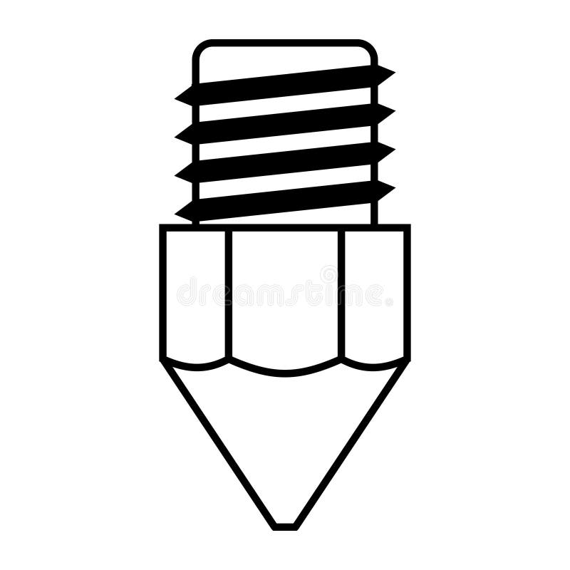 3d Printer Extruder Nozzle Icon Vector 3d Printing Nozzle Extruder ...