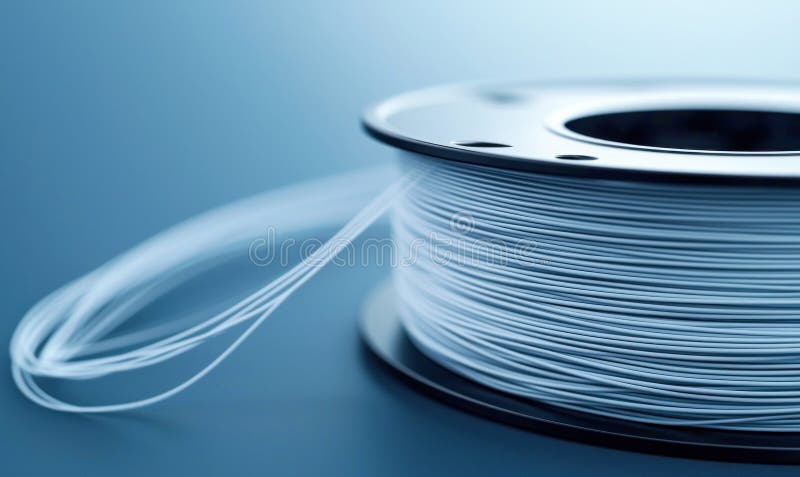 3D Printer Filament Spool stock illustration. Illustration of precision ...