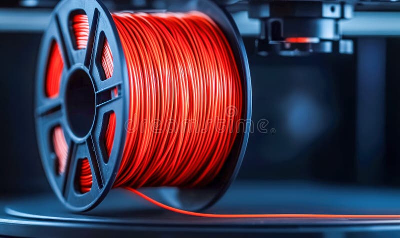 3D Printer Filament Spool stock illustration. Illustration of ...