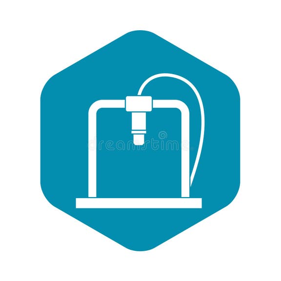 3D Printer Frame Icon Simple Stock Vector - Illustration of industry ...
