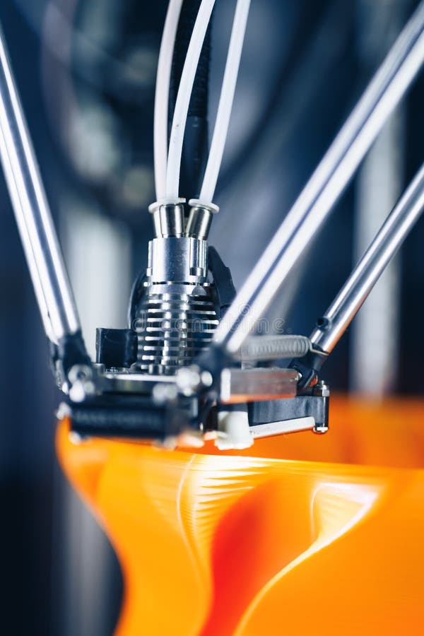 3d printer head in action stock image. Image of head - 217239815