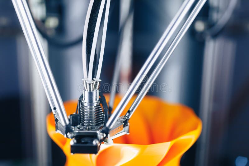 3d printer head in action stock image. Image of action - 235209309