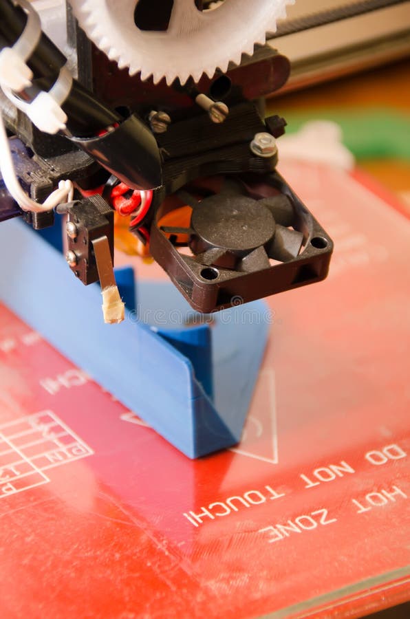 3D Printer head focus stock image. Image of design, equipment - 51763601