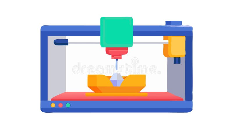3D Printer Icon - Additive Manufacturing Rapid Prototyping, Vector ...