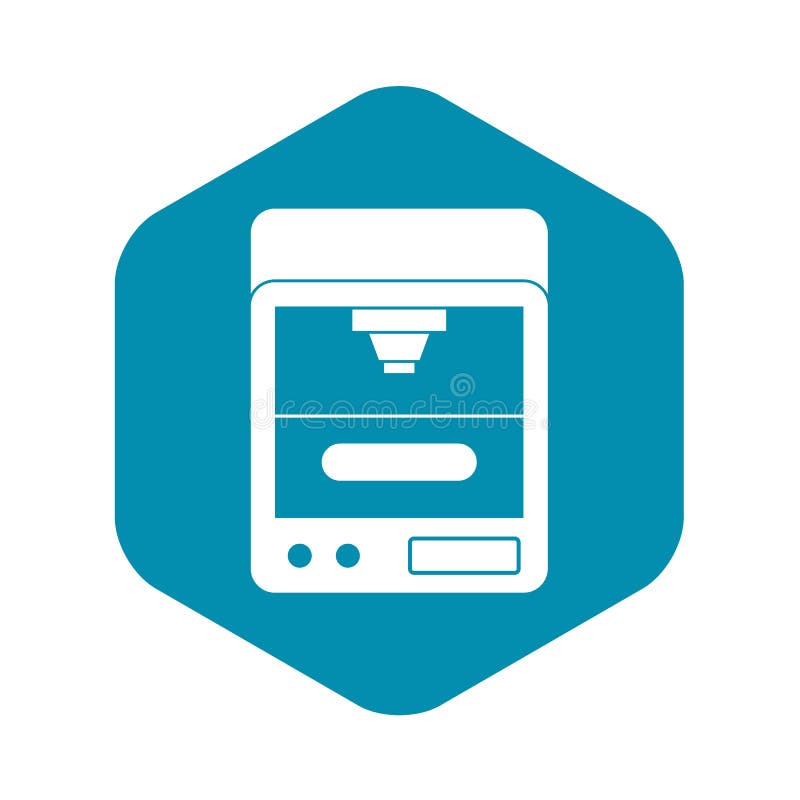 3D Printer Icon, Simple Style Stock Vector - Illustration of plastic ...