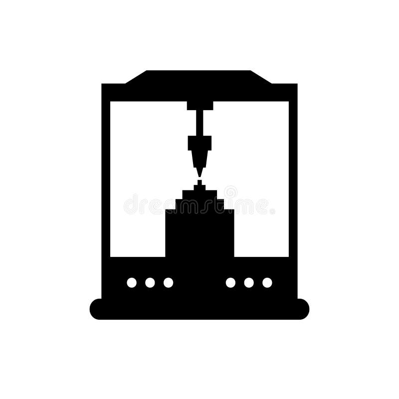 3d Printer Icon, 3d Printer Technology Sign - Vector Stock Vector ...