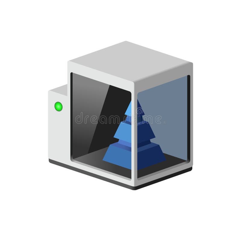 3D Printer Icon. Windows Eleven Icons. Printing Machine Model Signs ...