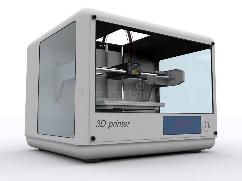 3d Printer stock illustration. Illustration of material - 83770841