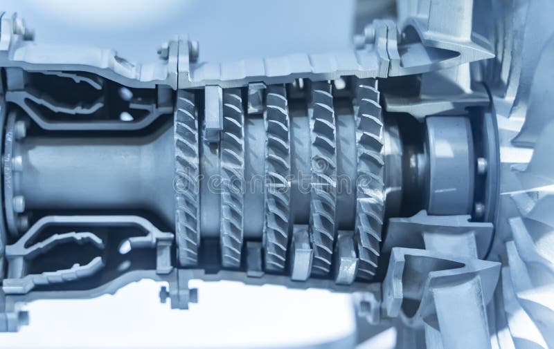 3D Printer Jet Engine Printed Model Metal Stock Photo - Image of ...