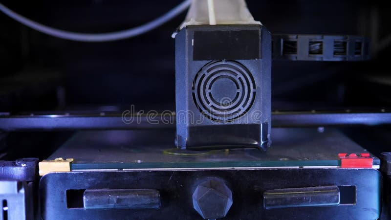 A 3D Printer Machine that Creates a Three-dimensional Geometric Shape ...