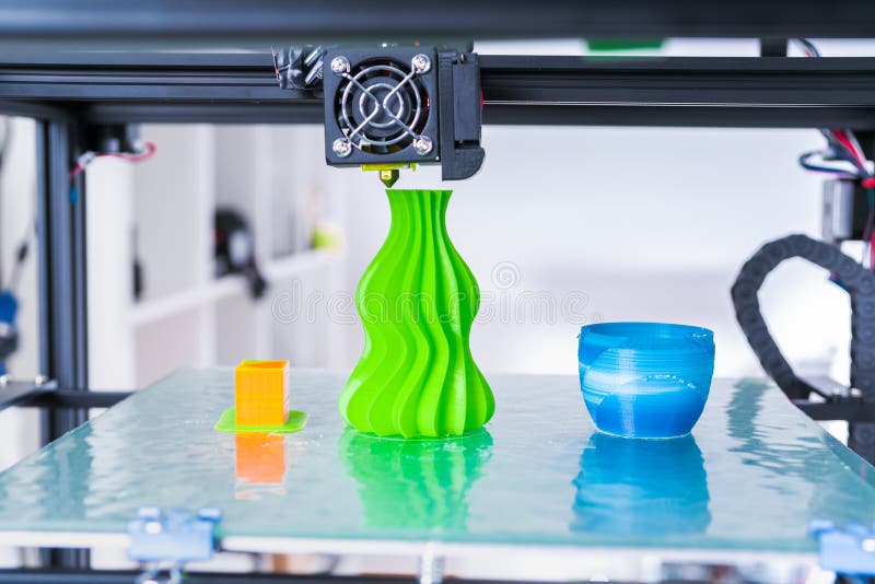 3d Printer Mechanism Working During The Processes. Modern 3D Printing ...