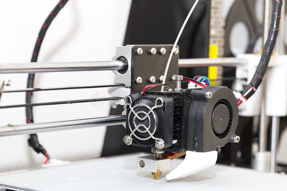 3d Printer Mechanism Working Stock Photo - Image of mechanism ...