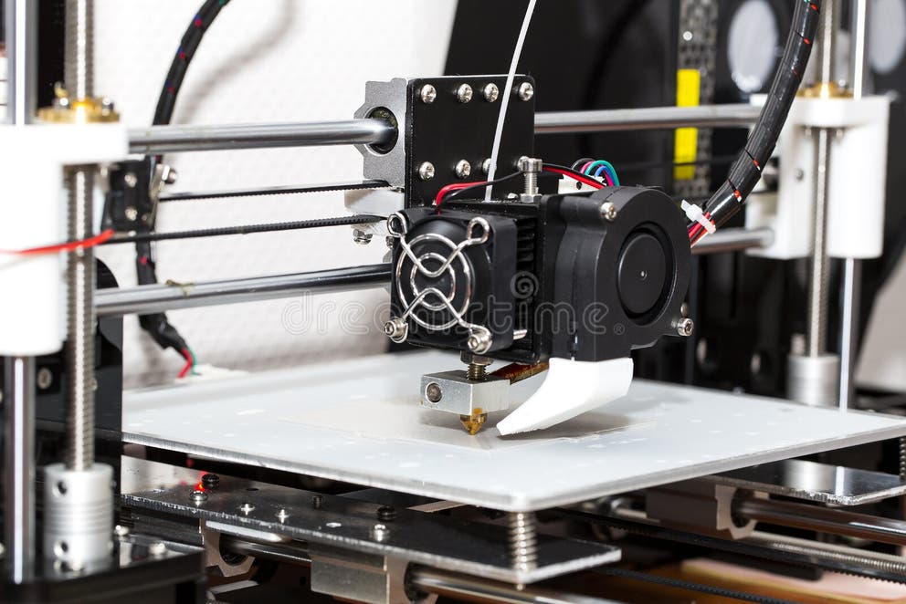 3d Printer Mechanism Working Stock Image - Image of maker, print: 81599963