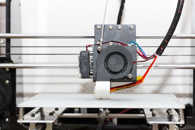 3d Printer Mechanism Working Stock Photo - Image of future, built: 82780490