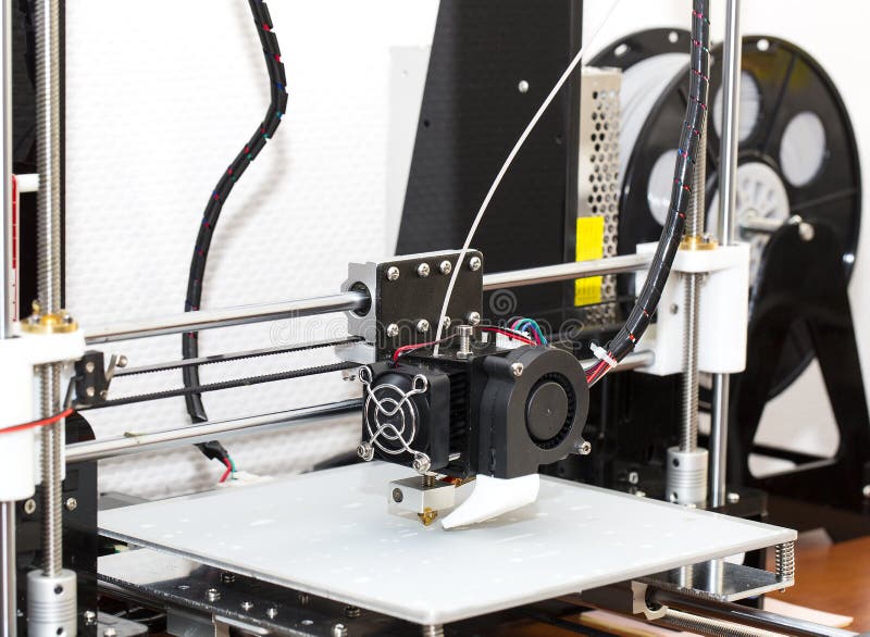 3d Printer Mechanism Working Stock Photo - Image of mechanism ...