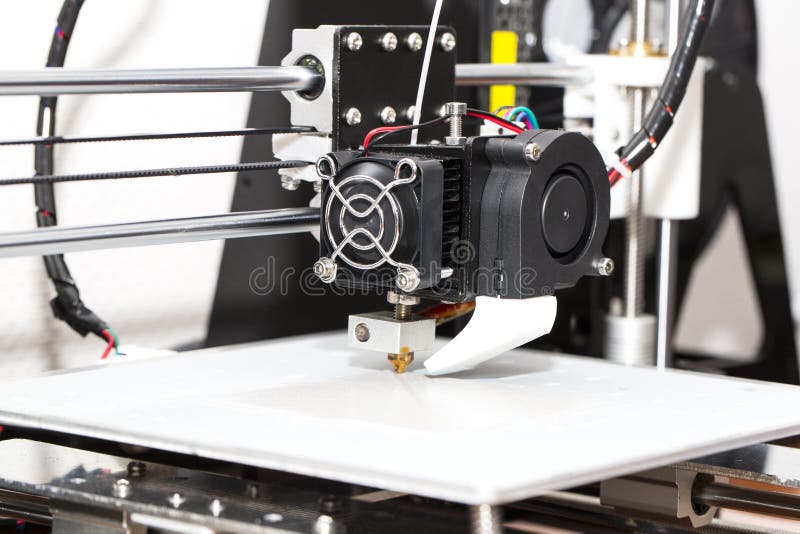 3d Printer Mechanism Working Stock Photo - Image of mechanism ...